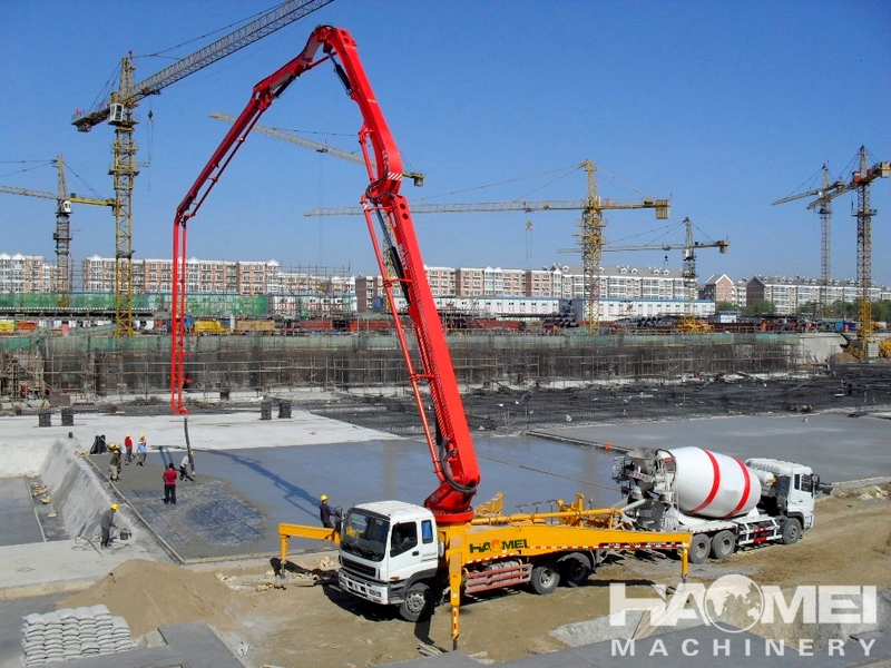 Concrete pumps should be as far away from high-tension lines and other ...